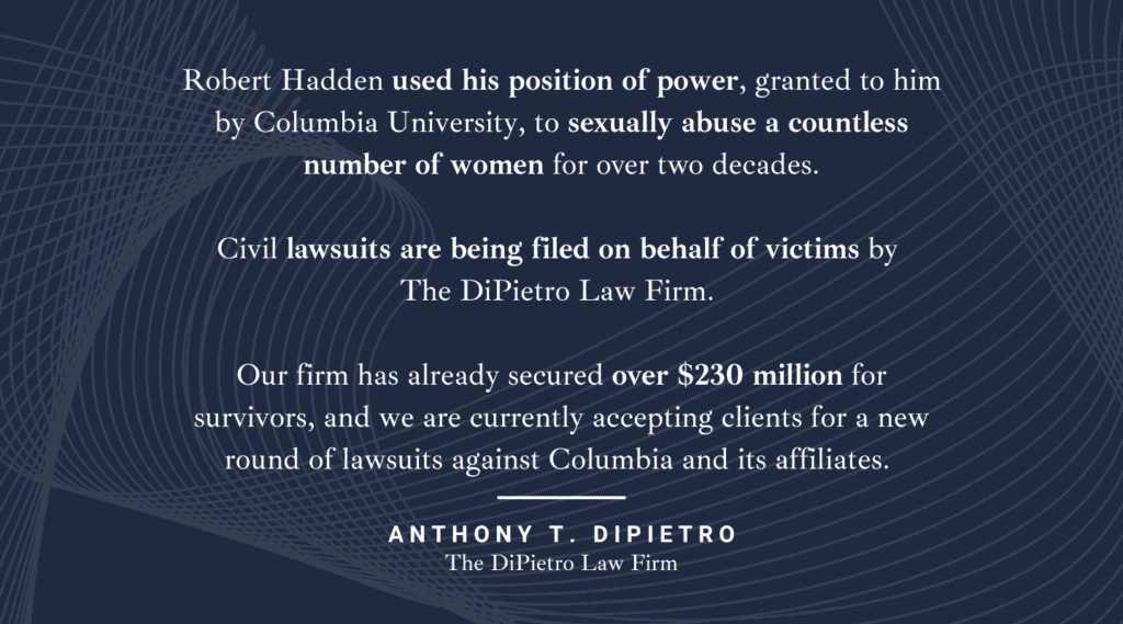 How Columbia University Settled with Hadden’s Victims